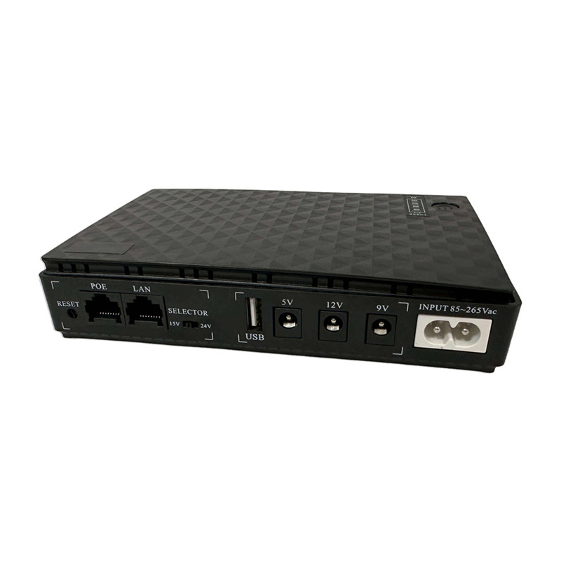 110v 220v Input Voltage DC Mini Ups With POE And 10400mah Battery Capacity