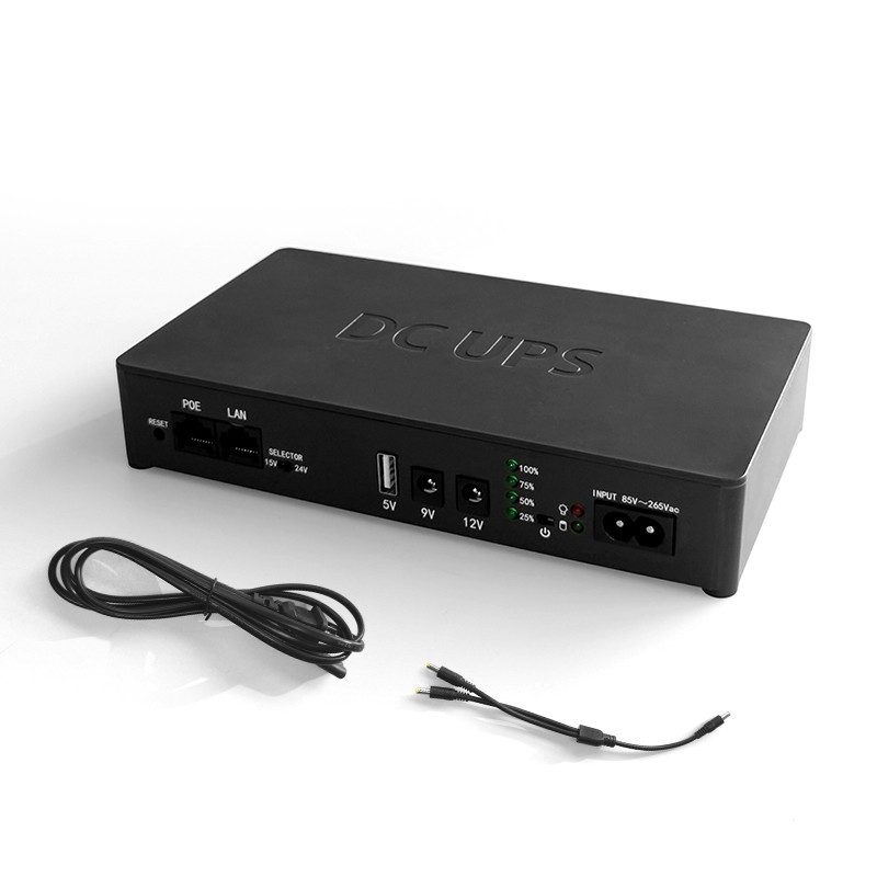 DC Mini UPS For Wifi Router UPS Power Supply 5V 9V 12V POE Battery Backup