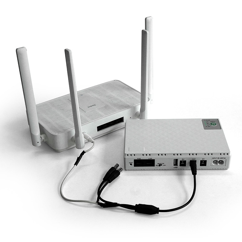 18W Mini Poe Ups Mini DC Ups Power Supply For Modem IP CCTV Camera