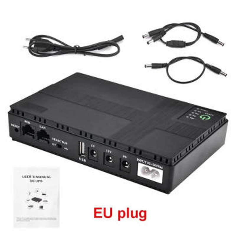 Backup Power Supply 10000mah 8000mah Mini Ups For Wifi Router And Modem ...
